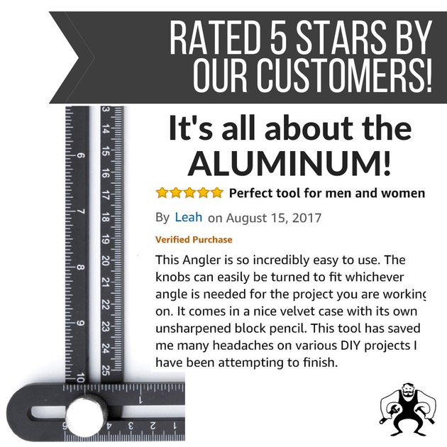 Strongman Tools® Universal Angle Ruler: Full Metal B...